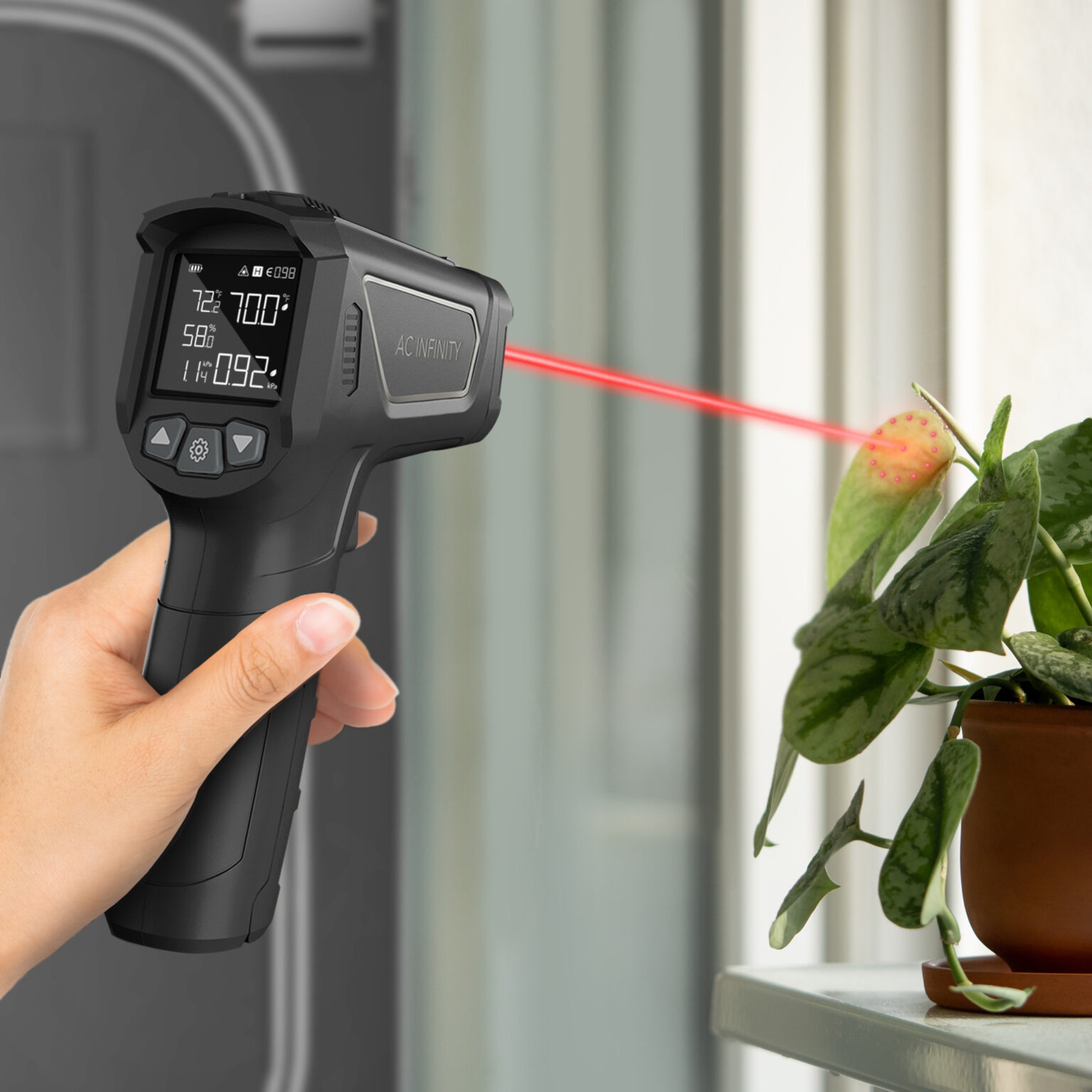 AC INFINITY VPD THERMOMETER, HANDHELD ENVIRONMENTAL MONITOR, CAPTURES ...